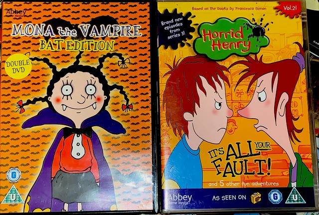 HORRID HENRY - It's All Yor Fault And Mona The Vampire Bat Edition DVDs ...