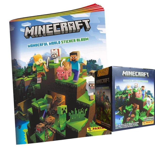 PANINI MINECRAFT 2 Sticker 2022 Wonderful World Display Album Tüten ...