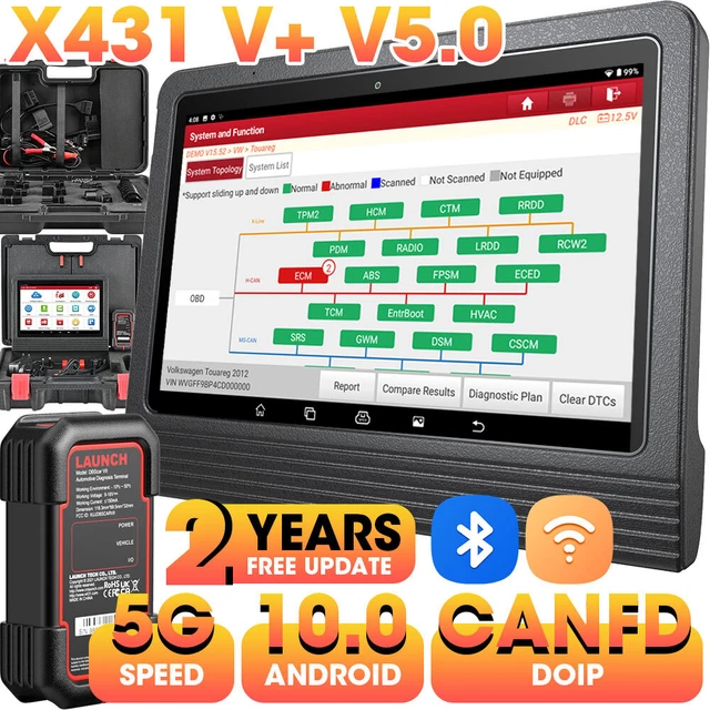 LAUNCH X431 PRO3 V+ PRO3S+ PRO 5 Valise diagnostic Auto Codage ECU Tous ...