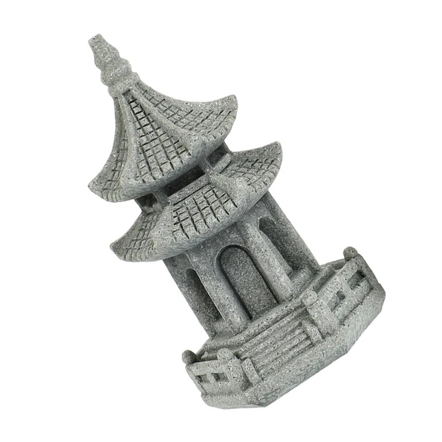LARGE HEXAGONAL TOWER Pagoda Lantern Statue Asian Decor Porch £8.48 ...