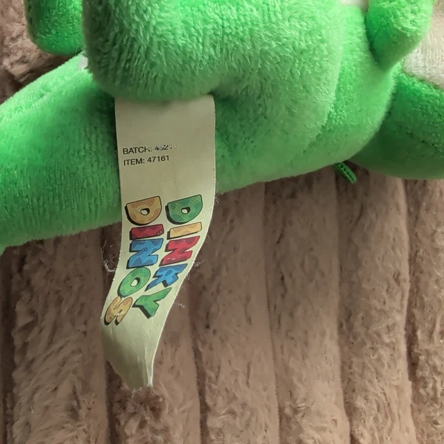 DINKY DINO’S GREEN Dinosaur Soft Toy 7” Whitehouse Leisure Plush 7 inch ...