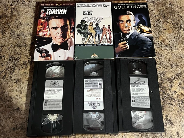 JAMES BOND 007 3 VHS Lot Sean Connery Goldfinger Dr No Diamonds Are Forever £13.55 - PicClick UK