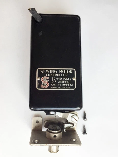 VINTAGE SINGER KNEE Operated Motor Controller + Bar Control Switch ...