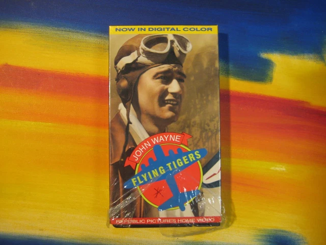 FLYING TIGERS JOHN Wayne WW2 Movie 1994 Colorized VHS Tape £4.93 ...
