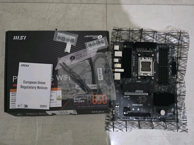 MSI PRO B650-S WIFI Motherboard, ATX - Supports AMD Ryzen 9000/8000 ...