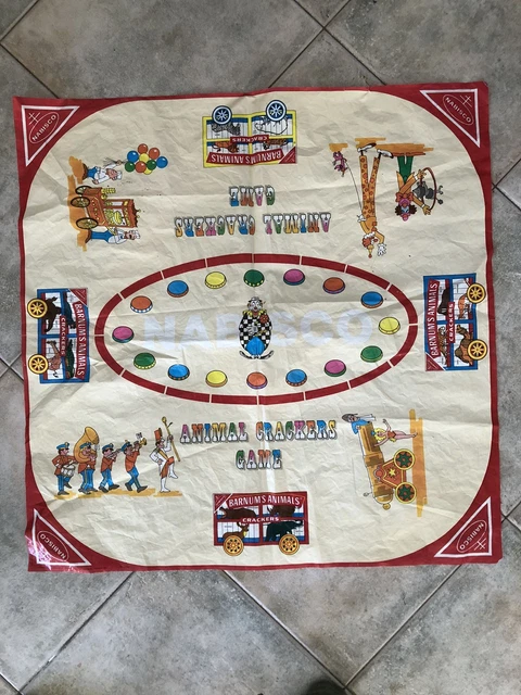 RARE VINTAGE NABISCO Animal Crackers Game Original Mat £8.00 - PicClick UK