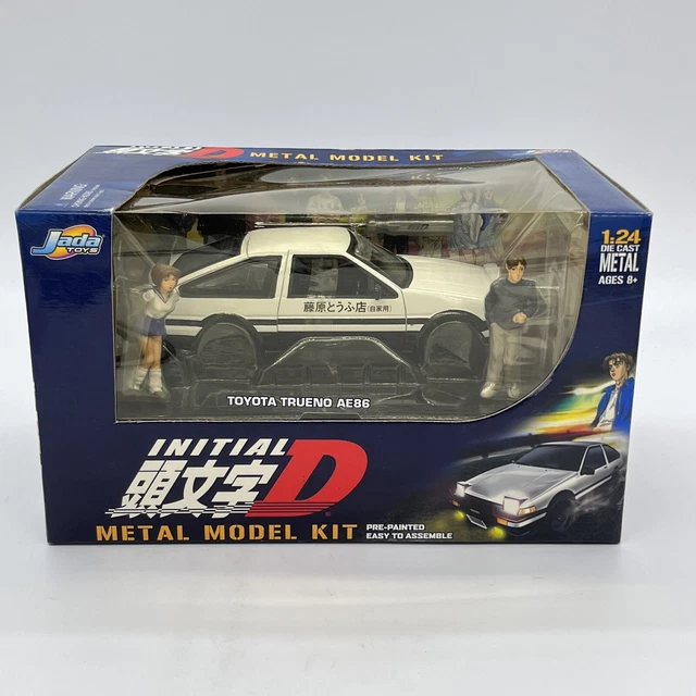 INITIAL D TOYOTA Trueno AE86 White Car Jada Toys 1:24 Scale Metal Model ...