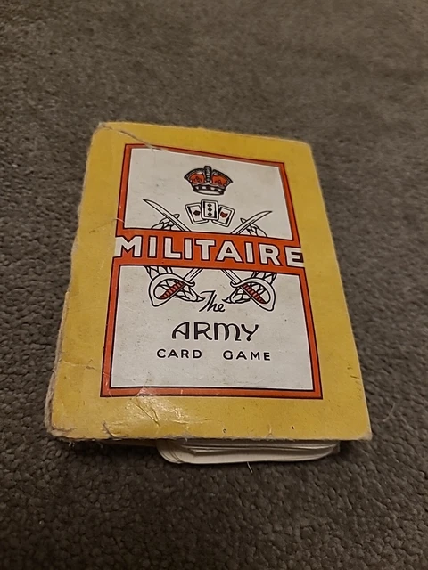 1930S-WW2 BRITISH ARMY Pocket Size Militaire Army Playing Card Game £1. ...