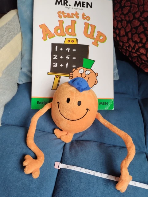 MR MEN BUNDLE Adding Book and Mr Tickle Bendy Soft Toy Roger Hargreaves ...
