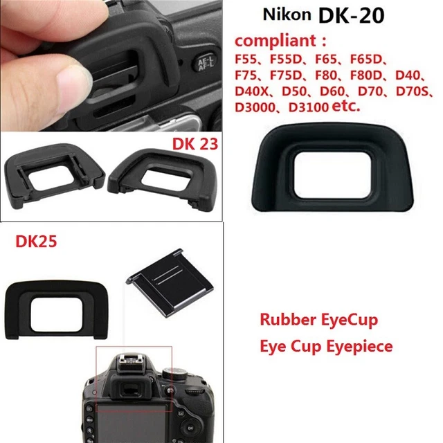 DK 23 DK-20 DK25 Rubber EyeCup Eyepiece For NIKON D600 D90 D80 D5200LR D330'$r EUR 2,40 ...