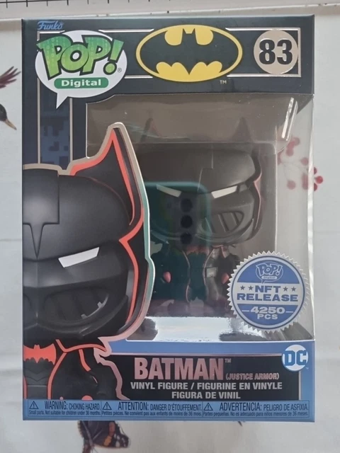BATMAN JUSTICE ARMOR #83DC Funko Pop Digital Release N.F.T Inc pile ...