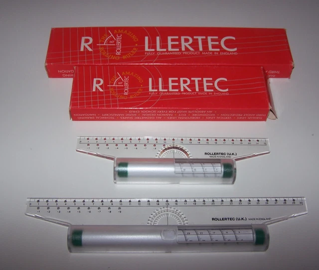 REGLES DE DESSINS ROULANTES ROLLERTEC 30 cm et 22 cm LOT EUR 19,99 ...