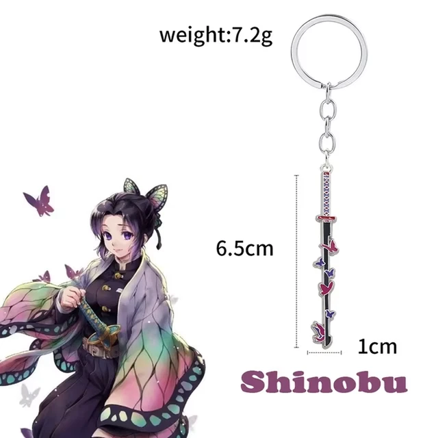 ANIME DEMON SLAYER Sword Keychain Kimetsu No Yaiba Tomioka Giyuu Kochou ...