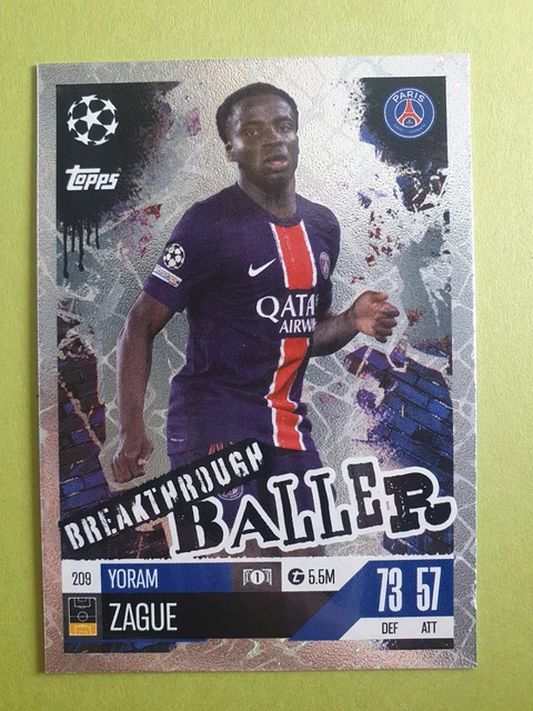 MATCH ATTAX EXTRA 24-25 - Yoram Zague - Breakthrough Baller #209 £2.80 ...