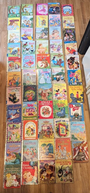 LOT OF 54 Little Golden Books Vintage Kids Classics Disney Mixed $94.95 ...