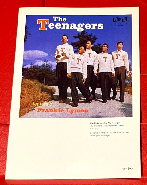 FRANKIE LYMON AND The Teenagers Album Cover Art PICTURE / PRINT 7.5" x ...