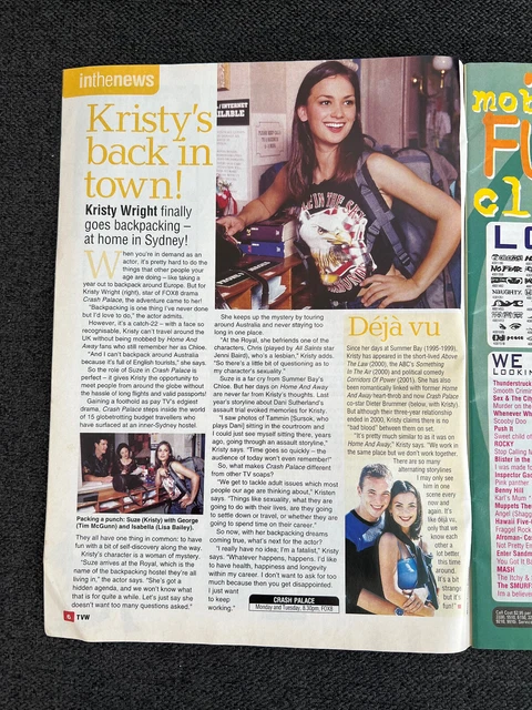 VINTAGE TELEVISION - "Australian TV Week" Jul 2002 David Arquette ...