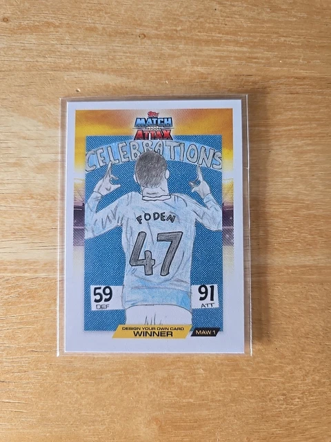 MATCH ATTAX 2025 2026 Phil Foden Man City Design Your Own Card Winner ...
