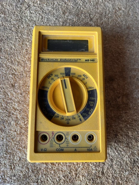 USED BECKMAN DIGITAL Multimeter Industrial Hd 140 $15.00 - PicClick