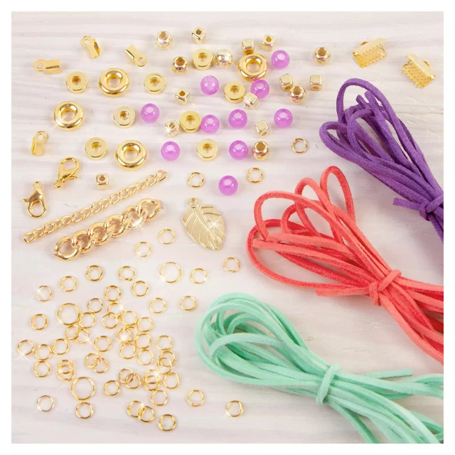 ZESTAW DO TWORZENIA bransoletek. Gold Link Suede Make it real £8.81 ...