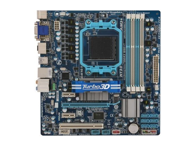 GIGABYTE GA-880GMA-USB3 HDMI Micro ATX AMD Motherboard Support FAN ...