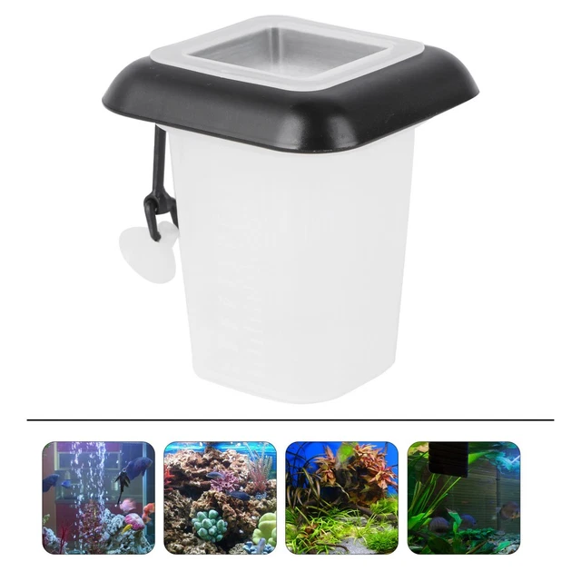 AQUARIUM RED WORMS Feeder Floating Bloodworm Feeding Cup Plastic Cone ...