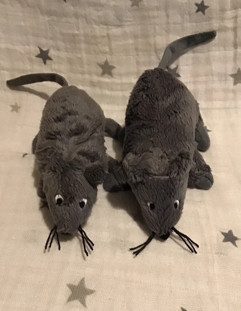 IKEA GOSIG MUS Mouse Grey Small Plush Soft Toy 11cm Blankie Comforter X ...