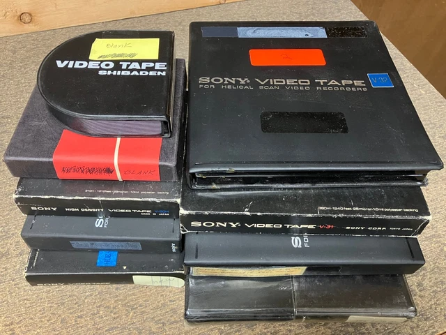 9) EIAJ 1/2-inch Video reel tape for Helical scan video recorders $54. ...
