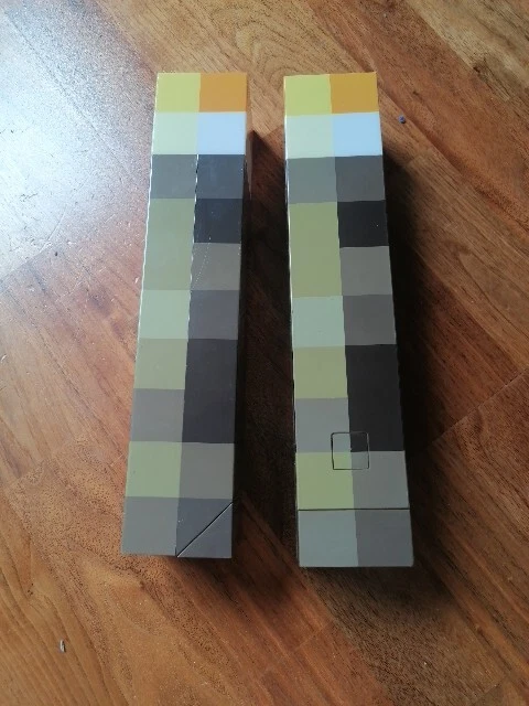 MINECRAFT LIGHT UP wall torch X 2 £10.00 - PicClick UK