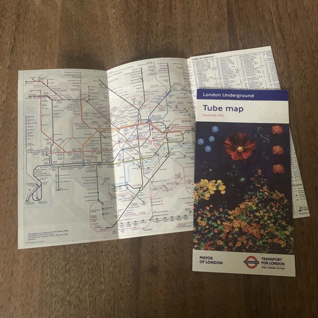 LONDON UNDERGROUND TUBE map: December 2023 edition, NEW LATEST £1.49 ...