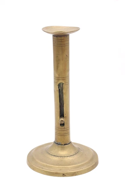 ANTIKER KERZENHALTER KERZENSTÄNDER aus Messing Schieberegler Vintage alt H 20 cm EUR 49,90 ...