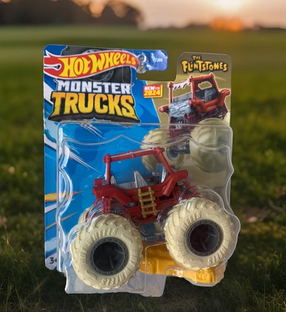 RARO FLINTSTONES FRED The Flintmobile 2024 Hot Wheels Monster Trucks ...
