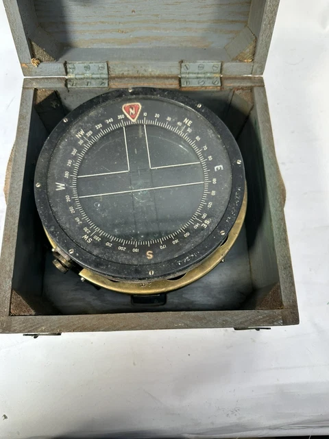 WW2 SPITFIRE AIR Ministry P10 Compass Dated 1944 Cases. Hurricane ...