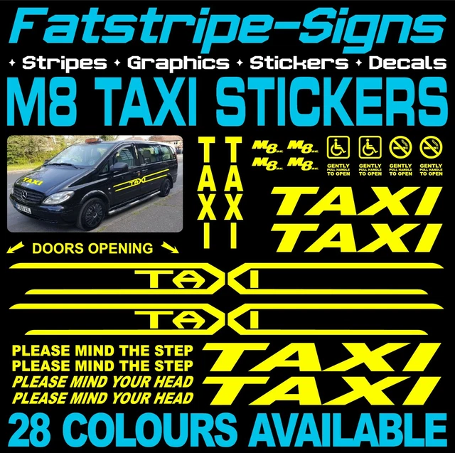 TO FIT MERCEDES VITO M8 TAXI STICKERS # COMPLETE SET # GRAPHICS ...