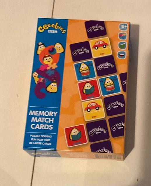 CBEEBIES MEMORY MATCH Cards Preschool Educational Puzzle Solving Pairs ...