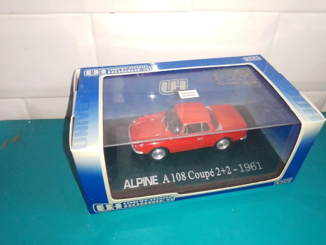 VOITURE MINIATURE 1/43 UH renault alpine A 108 coupé 2+2 1961 rouge EUR ...