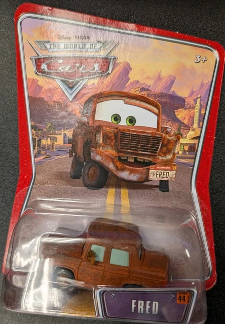 DISNEY PIXAR THE World Of Cars Fred #44 Brown Die-Cast 2009 Toy Vehicle ...