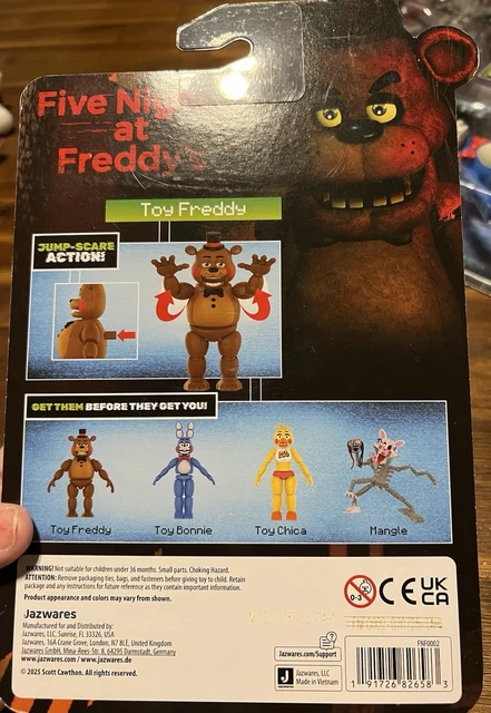 2025 JAZWARES FIVE Nights at Freddy’s - TOY FREDDY Action Figure FNAF ...