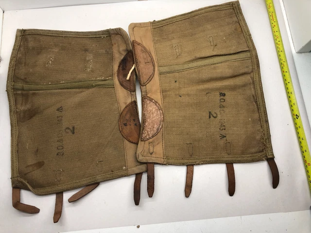ORIGINAL WW2 BRITISH Army 37 Pattern Despatch Riders High Sided Spats ...