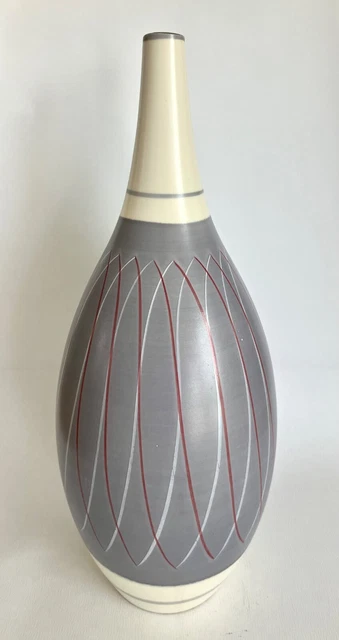 MID CENTURY POOLE Pottery Freeform Vase - Alfred Rhead and Guy Sydenham ...