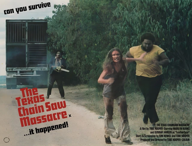 THE TEXAS CHAINSAW MASSACRE 1974 quad poster print 30x40" Tobe Hooper FREE P&P £24.99 - PicClick UK