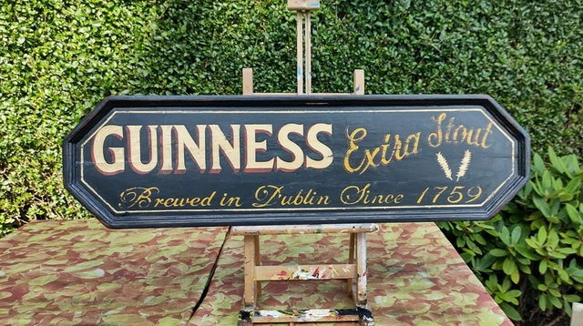 HAND MADE, PAINTED Guinness Pub, Bar Sign £85.00 - PicClick UK