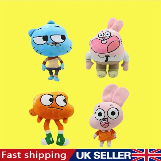 THE AMAZING WORLD of Gumball Plush Gumball Darwin 25CM Soft Stuffed Toy ...