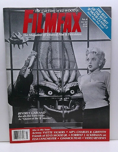FILMFAX MAGAZINE #6 1987 Beverly Garland Yvette Vickers Elsa Lancaster ...
