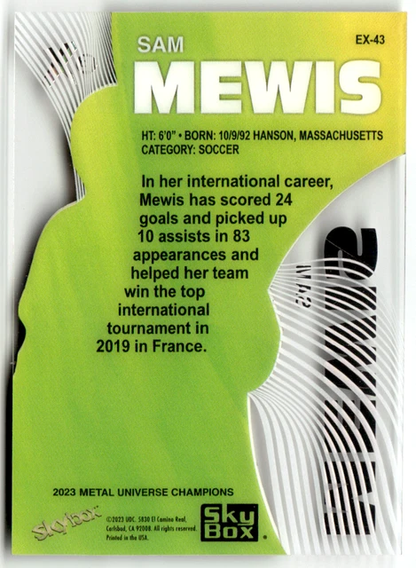 2023 SKYBOX METAL Universe Champions Nº EX-43 Sam Mewis EUR 1,82 ...