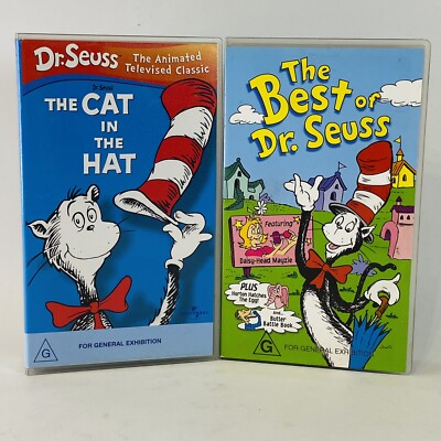 DR SEUSS VHS Video Bundle: Dr Seuss The Cat In The Hat + The Best of Dr ...