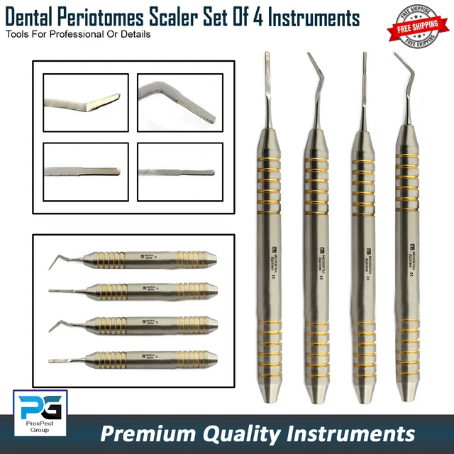 DENTAL PERIOTOME SET Periotomes Ligament-Periodontal Atraumatic Tooth ...