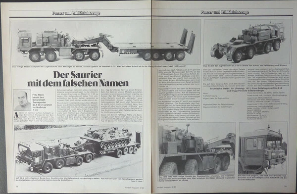 FAUN SLT 50-2 SCHWERLAST-TRANSPORTER Bundeswehr...ein Modellbericht ...