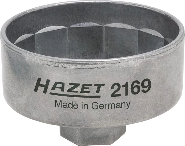 HAZET ÖLFILTERSCHLÜSSEL, 3/8 Zoll (10 mm) Vierkant, Außen 14-kant Profil, SW 74 EUR 19,28 ...