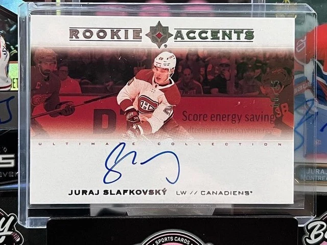 2022-23 ULTIMATE COLLECTION Rookie Accents Juraj Slafkovsky RC AUTO SP/35 RA-SL EUR 13,33 ...
